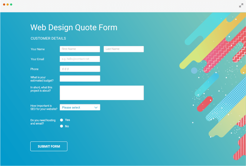 Online Form Designer For Custom Forms 123FormBuilder
